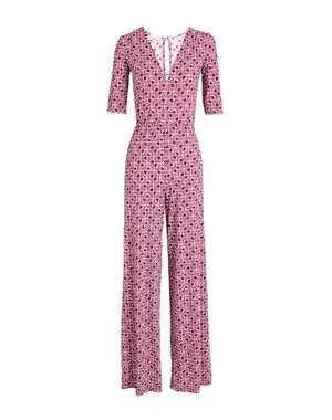 SIYU Geometric-print Stretch Jumpsuit - Pink