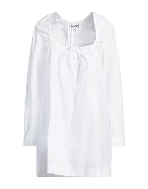 GANNI Mini Organic Cotton Shirt Dress