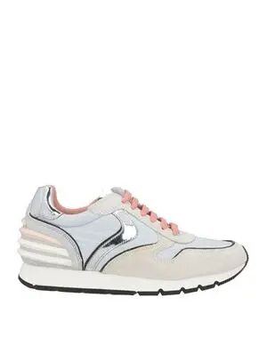 VOILE BLANCHE Leather And Textile Fibers Low-top Sneakers - Grey