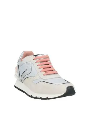 VOILE BLANCHE Leather And Textile Fibers Low-top Sneakers - Grey