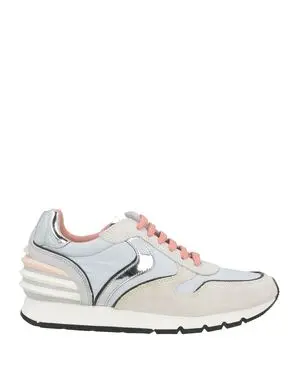 VOILE BLANCHE Leather And Textile Fibers Low-top Sneakers - Grey