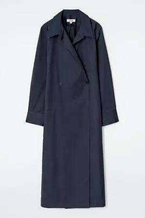 Double-Breasted Midi Shirt Dress