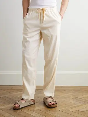 Orlebar Brown Alex Tapered Stretch Linen And Lyocell-blend Drawstring Trousers