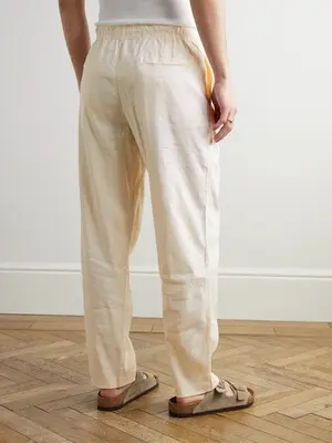 Orlebar Brown Alex Tapered Stretch Linen And Lyocell-blend Drawstring Trousers