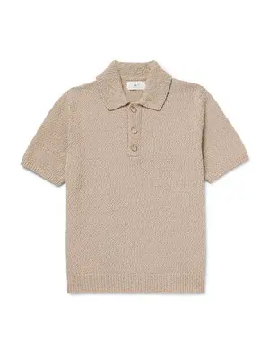 Mr P. Slub Cotton Polo Shirt - Neutrals