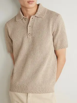 Mr P. Slub Cotton Polo Shirt