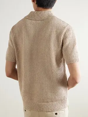 Mr P. Slub Cotton Polo Shirt