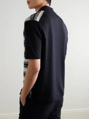 Mr P. Jude Striped Merino Wool Shirt