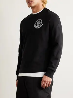 Moncler Logo-print Cotton-jersey Sweatshirt