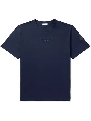 Moncler Logo-appliquéd Cotton-jersey T-shirt