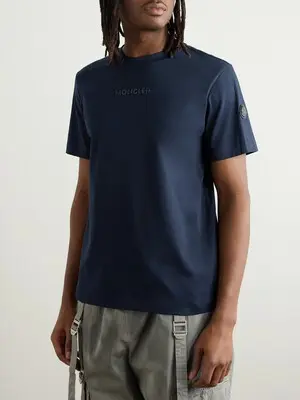 Moncler Logo-appliquéd Cotton-jersey T-shirt