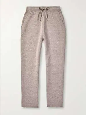 Loro Piana Tapered Linen And Cashmere-blend Sweatpants