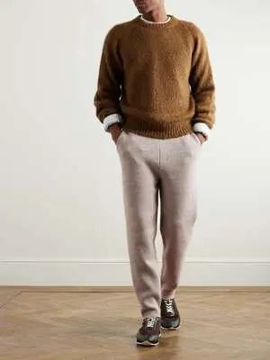 Loro Piana Tapered Linen And Cashmere-blend Sweatpants