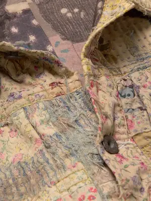 Kapital Boro Distressed Patchwork Jacket - Neutrals