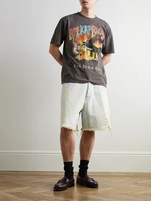 Kapital Printed Cotton-jersey T-shirt