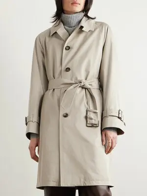 Burberry Belted Cotton-gabardine Trench Coat