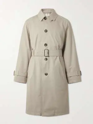 Burberry Belted Cotton-gabardine Trench Coat