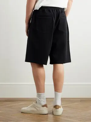 Brunello Cucinelli Straight-leg Cotton-blend Jersey Drawstring Shorts