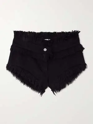 FERRAGAMO Frayed Denim Shorts