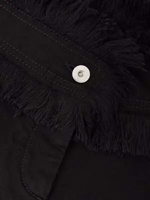 FERRAGAMO Frayed Denim Shorts