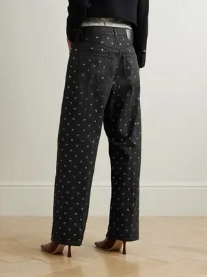 HAIKURE Bonnie Embellished Straight-leg Jeans