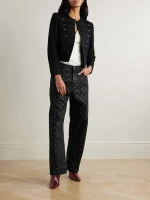 HAIKURE Bonnie Embellished Straight-leg Jeans