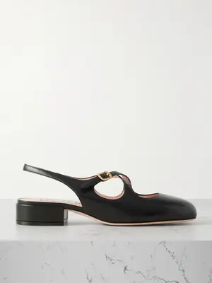 Bally Blariska Leather Slingback Pumps - Black
