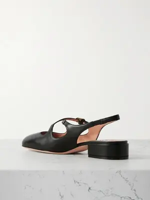Bally Blariska Leather Slingback Pumps - Black