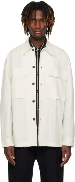 Studio Nicholson Landi Overshirt - Ice