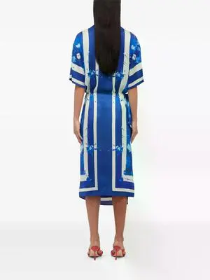 MSGM Printed Midi Skirt