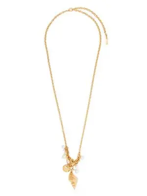 Chloé Shell-pendant Necklace - Gold