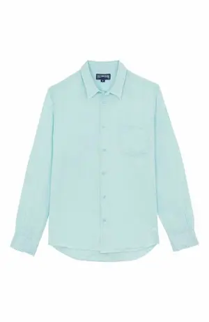 Vilebrequin Natural Dye Linen Shirt - Pacific
