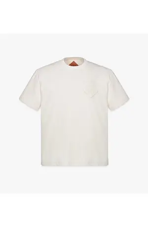 Mcm Logo Patch Bouclé T-shirt - Ivory
