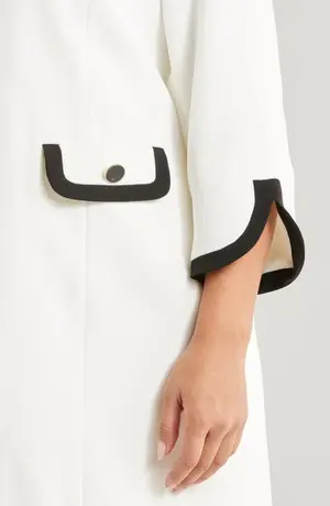 KASPER Framed Long Topper Jacket
