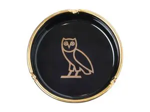 OVO Logo Ashtray - Black/gold