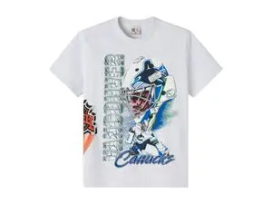 OVO X Nhl Vancouver Canucks 90's Graphic T-shirt - Ash Heather Grey