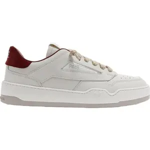 P448 Brixton Low Top Sneaker - White/red