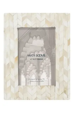 MATR BOOMIE Artemis Picture Framecarved Bone - White - 5x7