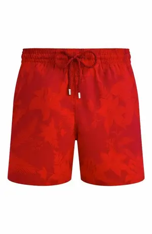 Vilebrequin Flower Power Stretch Swim Shorts - Lipstick