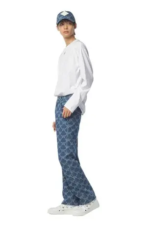Mcm Essential Laurel Logo Shirt In Organic Cotton - White
