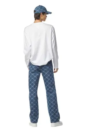 Mcm Essential Laurel Logo Shirt In Organic Cotton - White