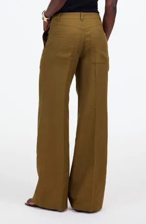 Madewell Zoe Relaxed Wide-leg Linen Pants