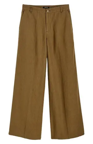 Madewell Zoe Relaxed Wide-leg Linen Pants