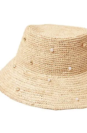 L*Space Carmel Island Raffia Bucket Hat