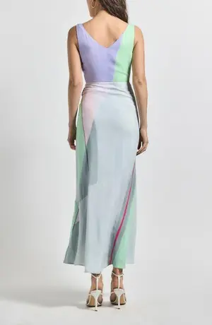 Derek Lam 10 Crosby Gabrielle Print Maxi Dress