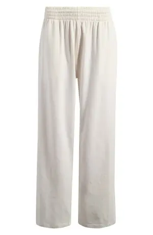 SKIMS Cotton Blend Jersey Wide Leg Pants - Marble