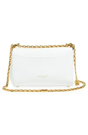 Dolce & Gabbana Marlene Chain Strap Shoulder Bag - Bianco Ottico