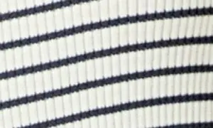 English Factory Square Neck Stripe Button-front Shirt