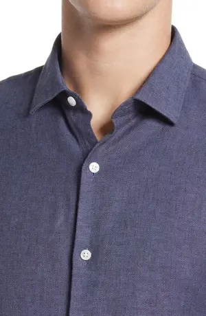 Bonobos Slim Fit Stretch Linen & Cotton Button-up Shirt
