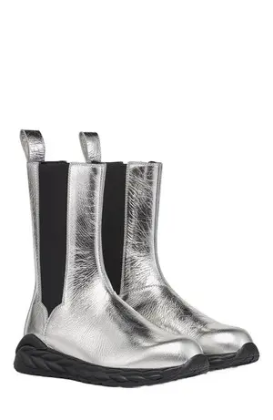 Mcm Skywander Ankle Boots - Silver